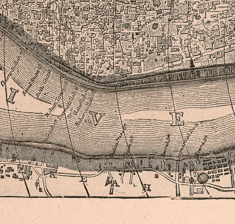 1887 Calcutta India Map Reprint Vintage Calcutta India - Etsy