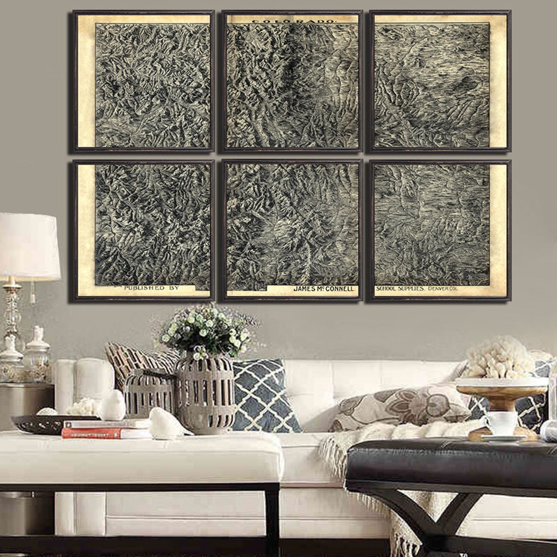 1894 Colorado Map Reprint Old Colorado Map Reprint in 7 - Etsy