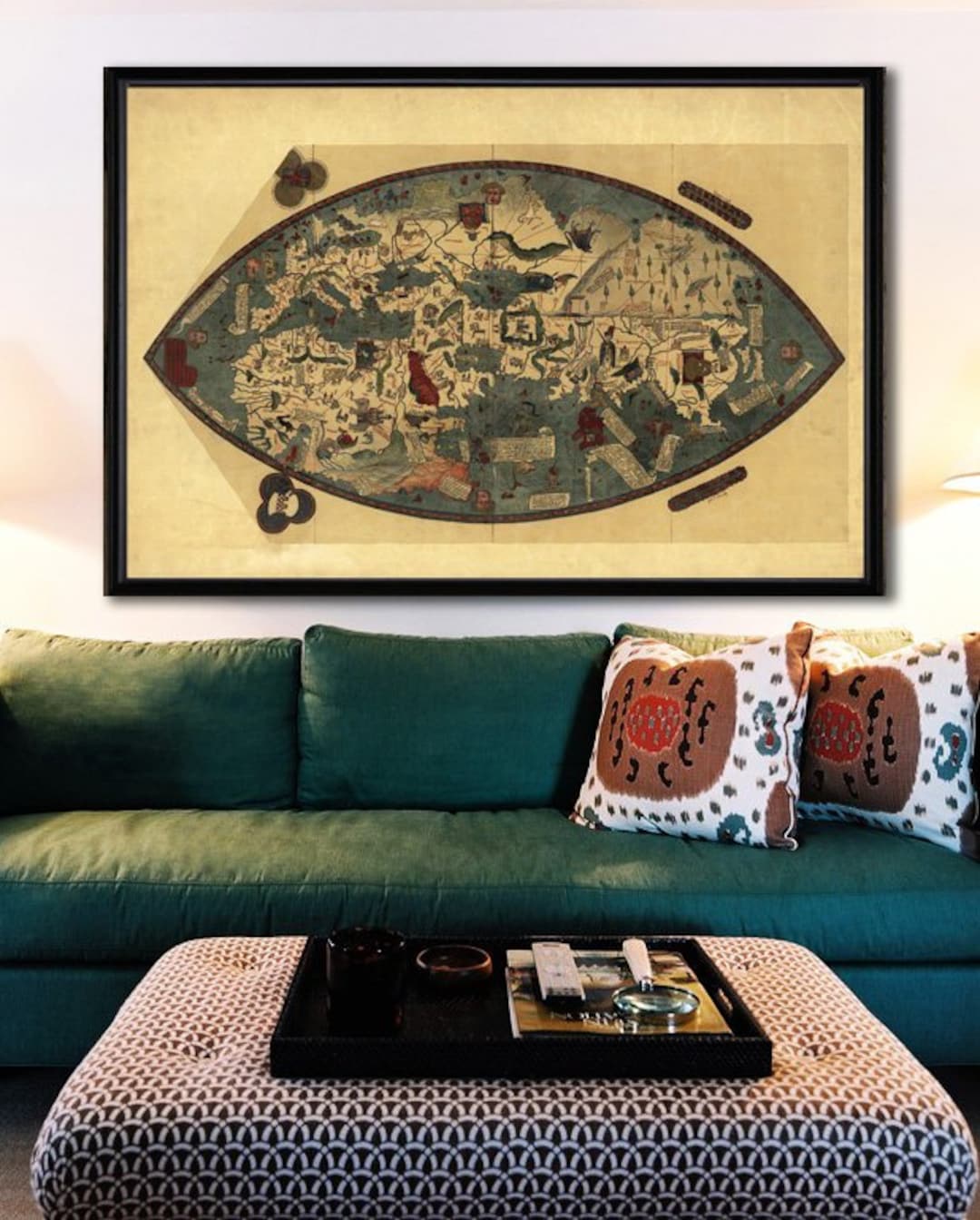 1457 Genoese World Map Reprint, Medieval World Map Reprint - 4 Sizes up ...