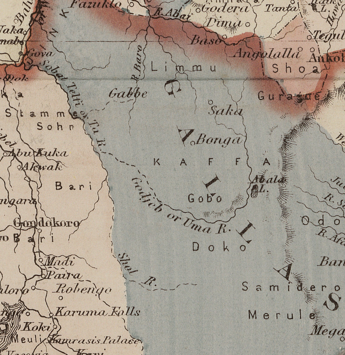 1870 Africa Map Reprint Vintage Johnson's Africa Map - Etsy