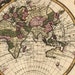 1720 French World Map Reprint, Vintage Hemispheres World Map Reprint 5 ...
