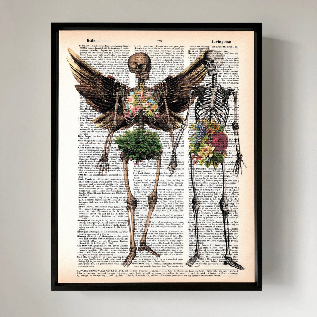 Anatomy Art- Medical Wall Art -funny Art on Dictionary Page -anatomical ...