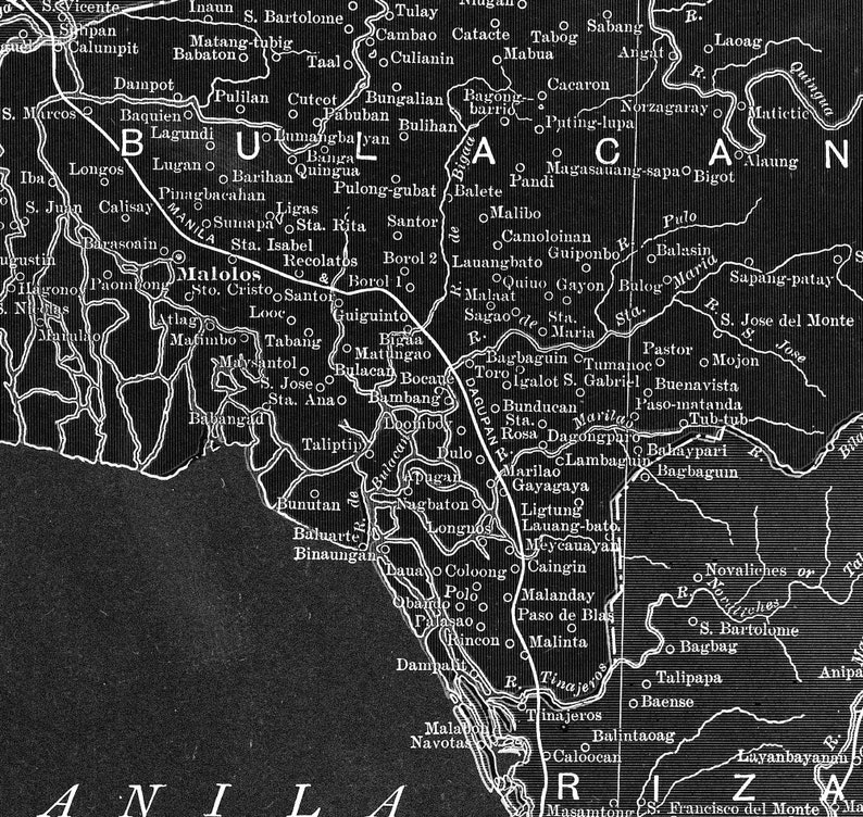 1912 Philippines Map Reprint Philippines Decor/gift 6 L/XL | Etsy