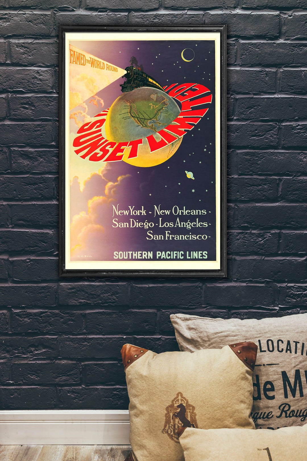 1921 Sunset Limited Train Poster Reprint Travel Ad Poster - Etsy