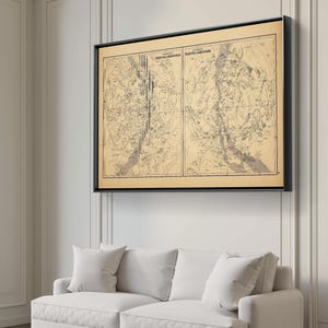 1898 Star Charts Reprint, Victorian Astronomy and Astrology Map Reprint ...