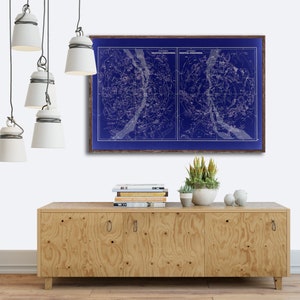 1898 Star Charts Reprint, Victorian Astronomy and Astrology Map Reprint ...