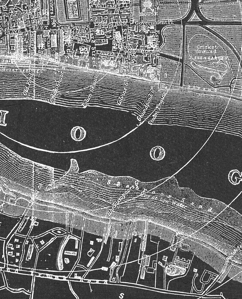 1887 Calcutta India Map Reprint Vintage Calcutta India - Etsy