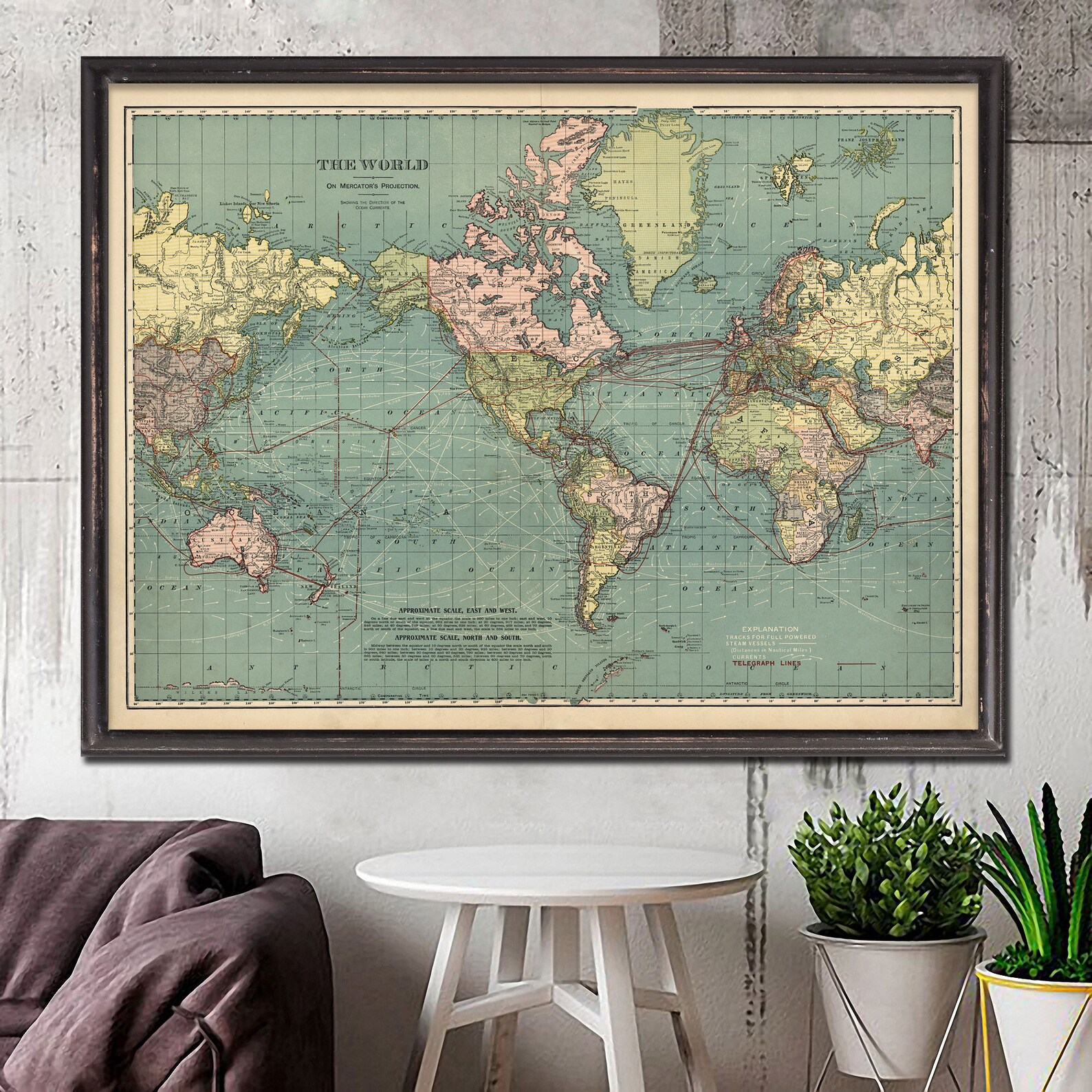 1912 World Map Reprint Kid's/nursery World Map Reprint | Etsy