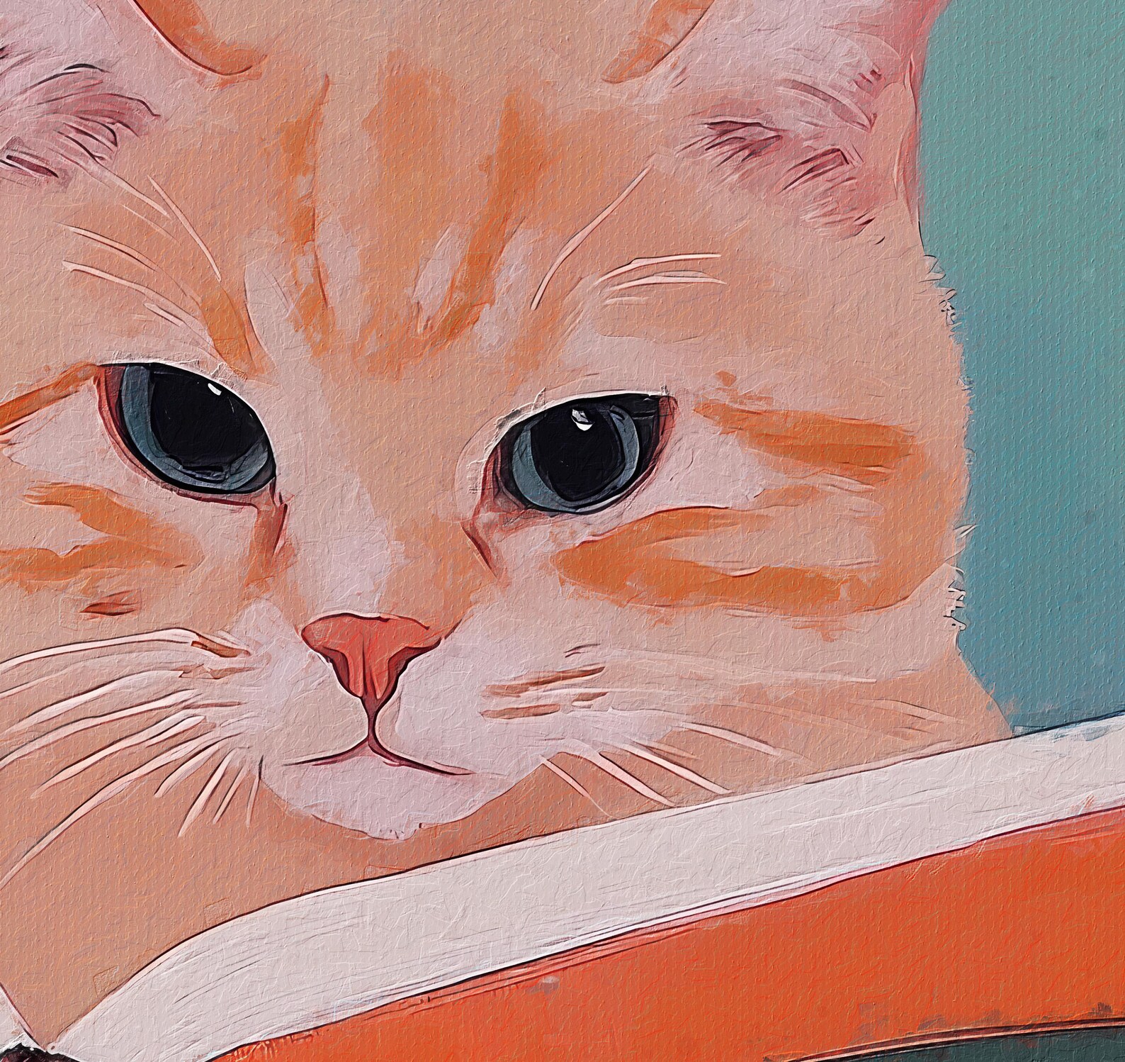 Cat Reading Art Print - Bookworm Art - Trendy Wall Art - Wake up and ...