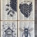 Bee Themed Dictionary Print Set - Bee & Beehive, - Rustic Honeybee ...