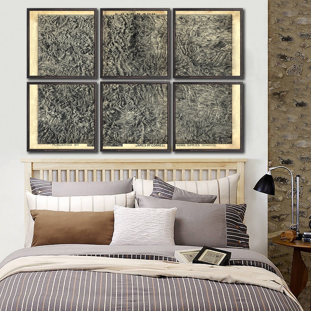 1894 Colorado Map Reprint Old Colorado Map Reprint in 7 - Etsy