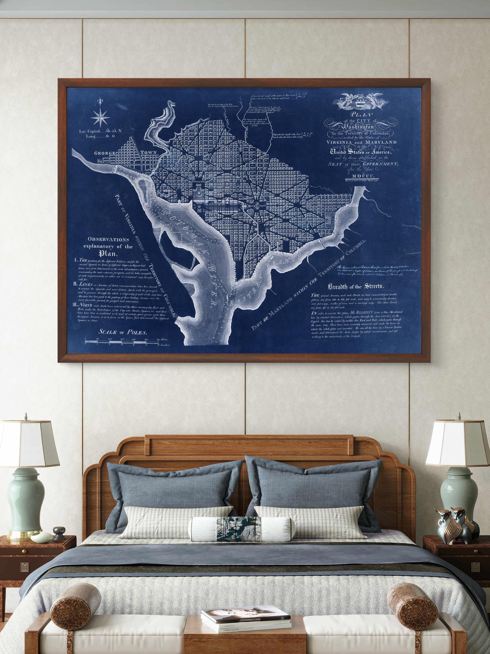 Map of Washington DC 1792 Reprint, Washington Dc/georgetown Map Reprint ...