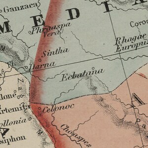1870 Johnson's Roman Empire Map Reprint - St Paul's Journeys/biblical ...