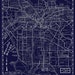 1940s Los Angeles Map Reprint - Mid-century LA Map Reprint on Fine Art ...