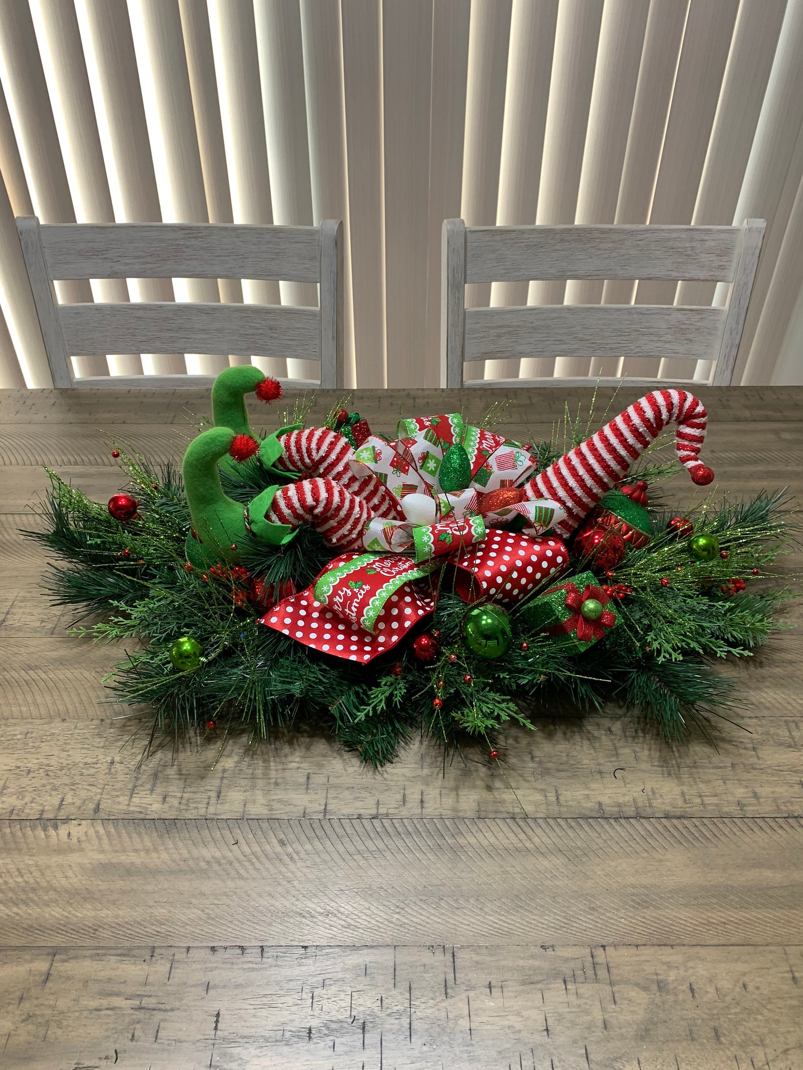 Christmas Elf Centerpiece Christmas Elf Table Centerpiece - Etsy