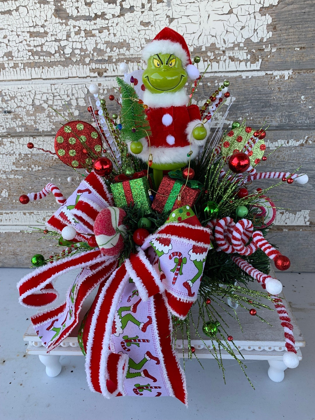 Christmas Grinch Centerpiece Christmas Table Centerpiece Christmas ...