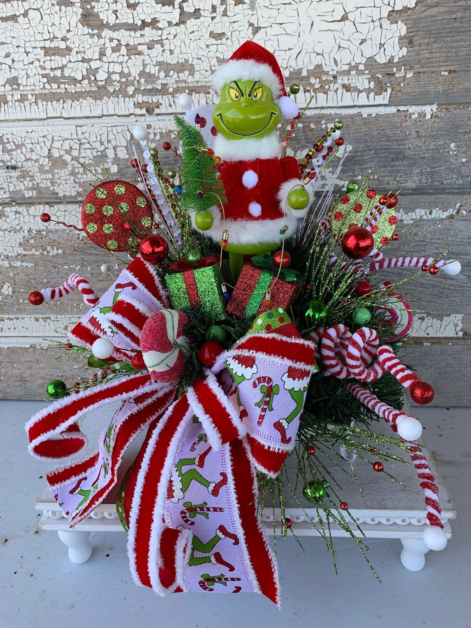 Christmas Grinch Centerpiece Christmas Table Centerpiece Christmas ...
