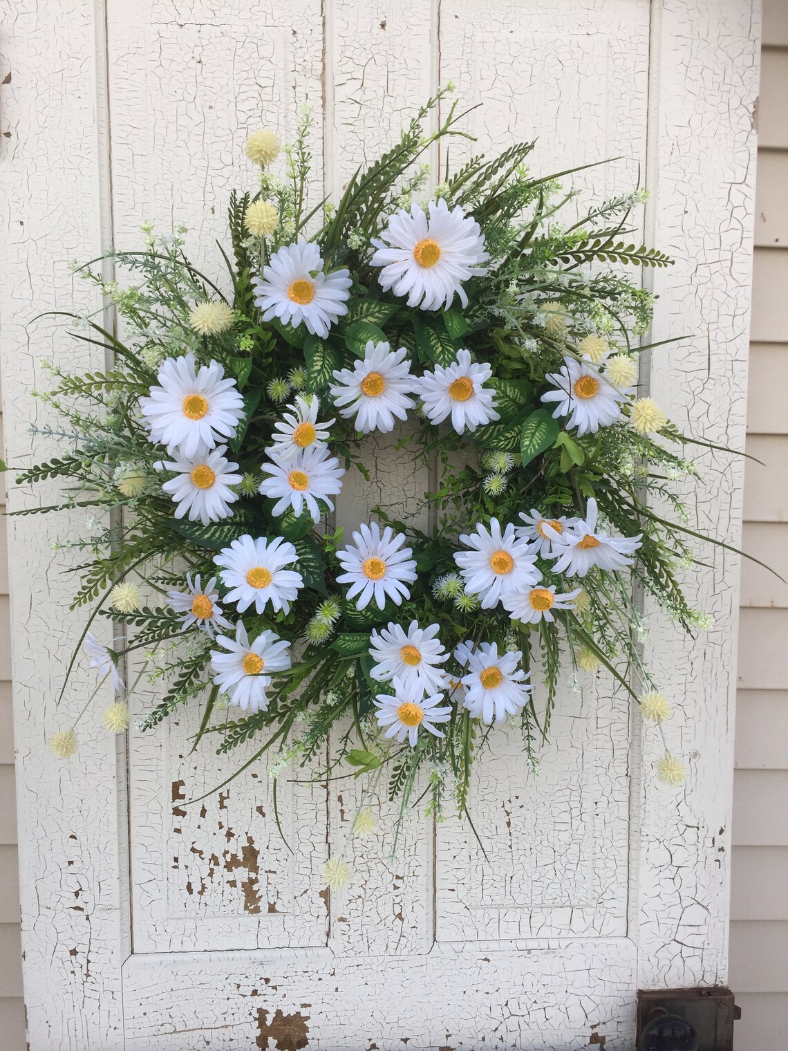 Spring Daisy Wreath Daisy Wreath Summer Daisy Wreath summer | Etsy