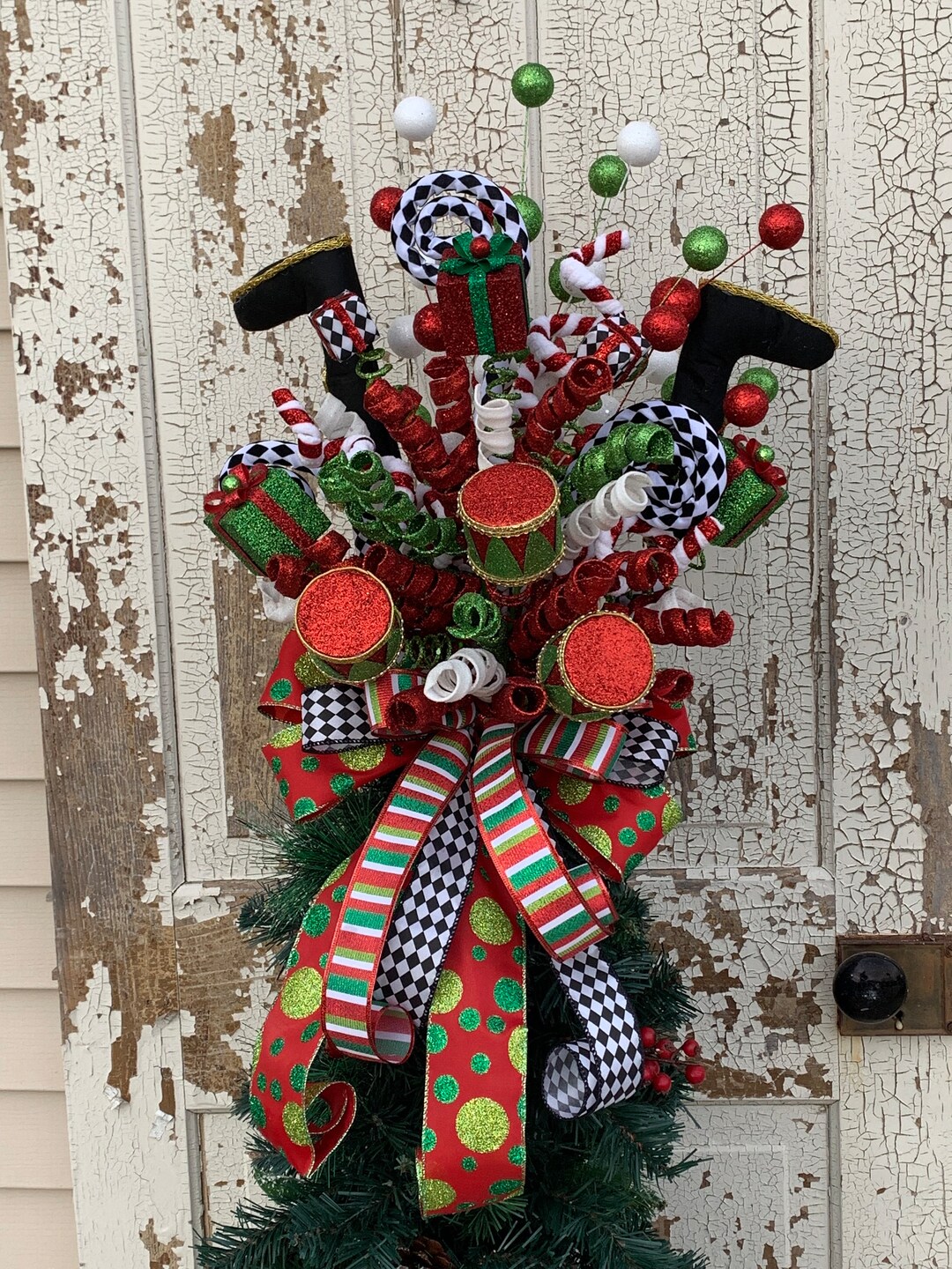 Christmas Nutcracker Tree Topper Christmas Tree Topper - Etsy