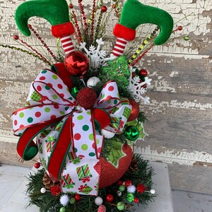 Christmas Centerpiece Christmas Elf Table Decor Centerpiece Christmas ...
