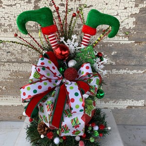 Christmas Centerpiece Christmas Elf Table Decor Centerpiece Christmas ...
