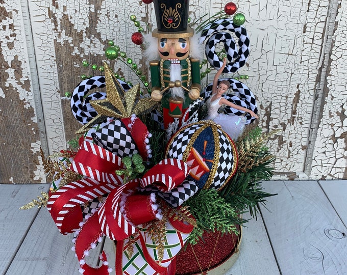 Nutcracker Drum Centerpiece,classic Nutcracker Decor,large Centerpiece ...