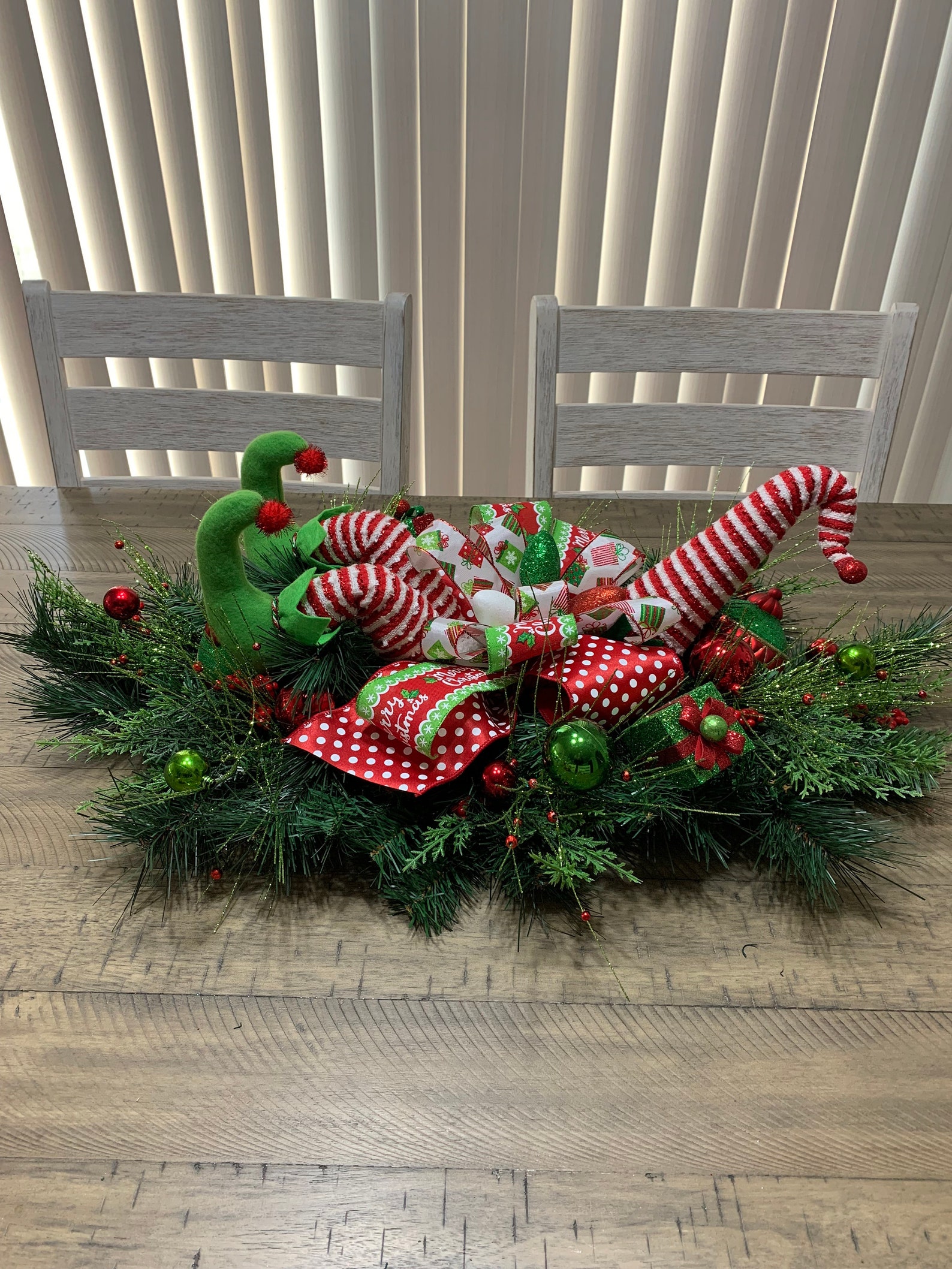 Christmas Elf Centerpiece Christmas Elf Table Centerpiece - Etsy
