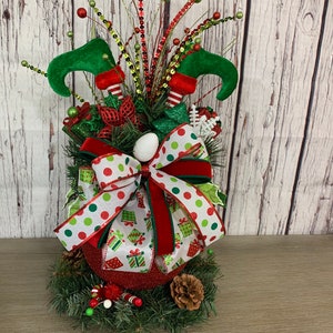 Christmas Centerpiece Christmas Elf Table Decor Centerpiece Christmas ...