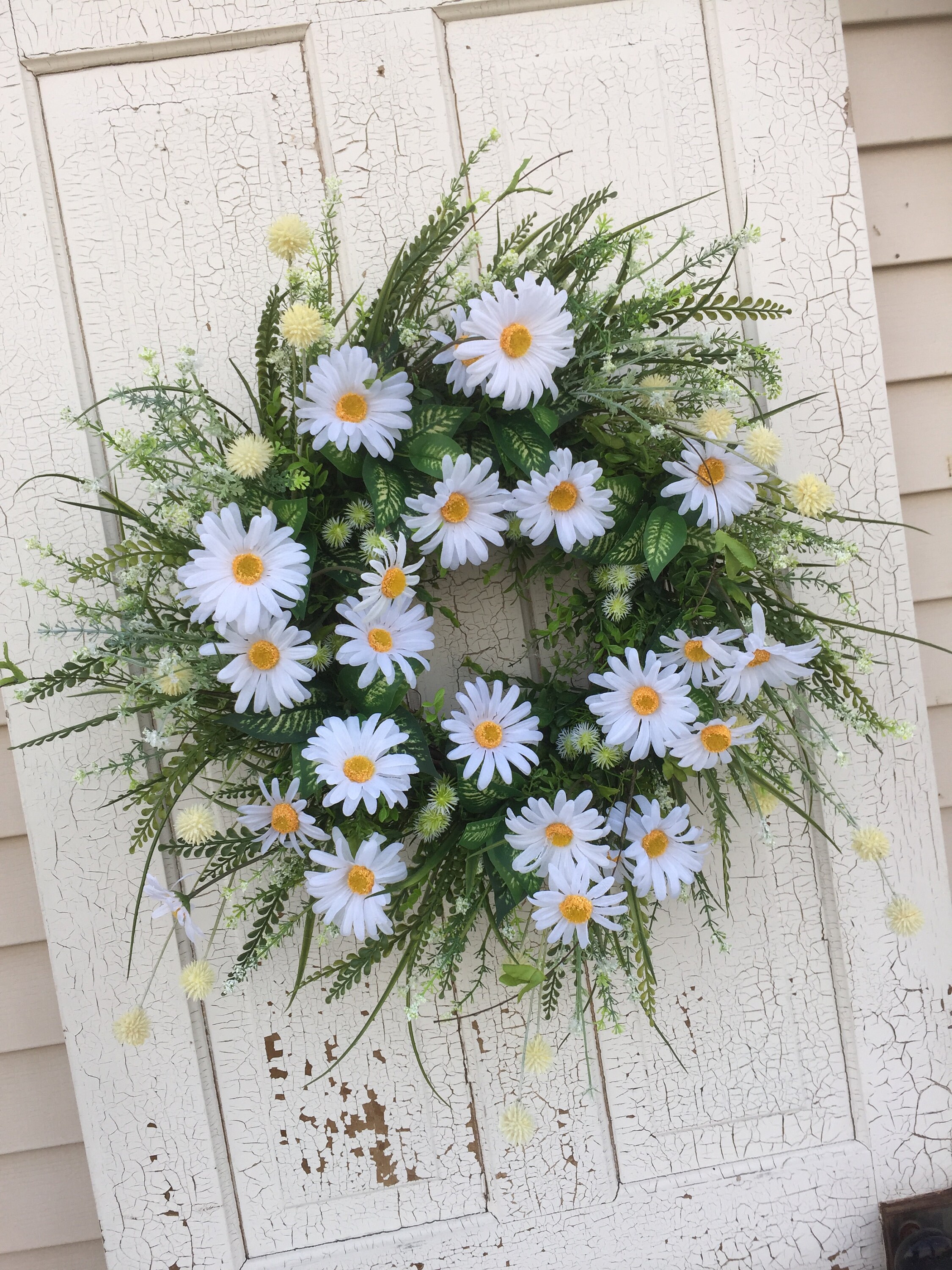 Spring Daisy Wreath Daisy Wreath Summer Daisy Wreath summer | Etsy