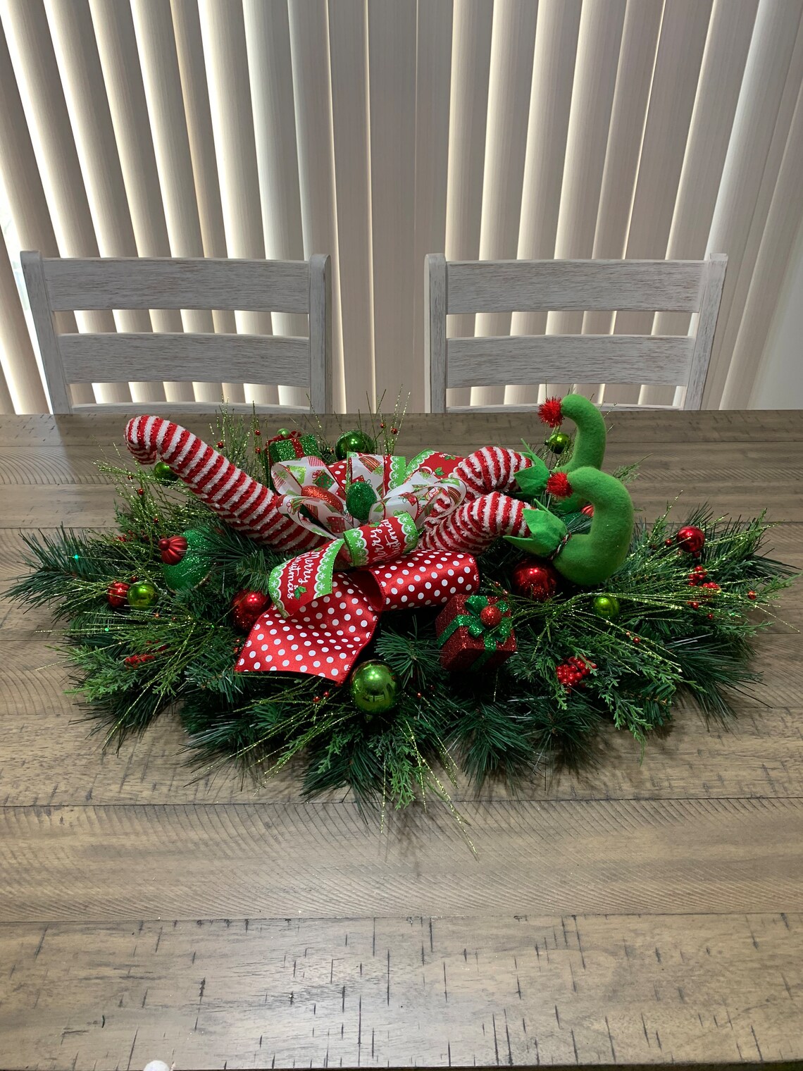 Christmas Elf Centerpiece Christmas Elf Table Centerpiece - Etsy