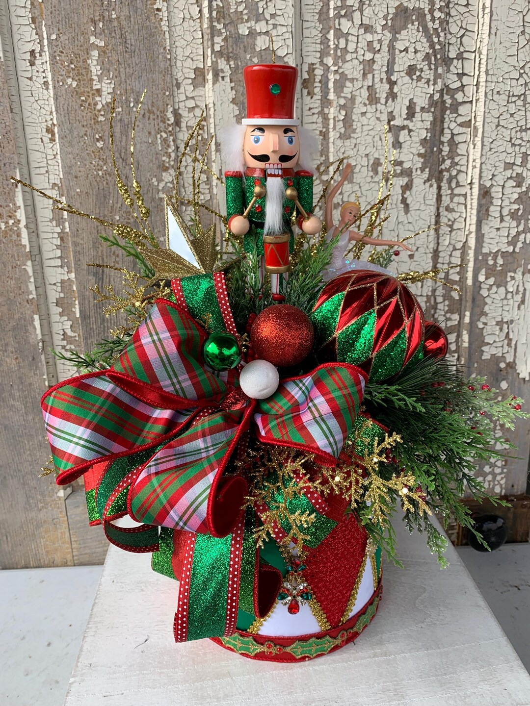 Whimsical Christmas Drum Centerpiece: Nutcracker Table Decor - Etsy