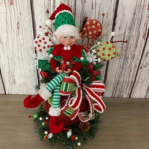 Christmas Elf Centerpiece Christmas Table Decor Centerpiece Christmas ...