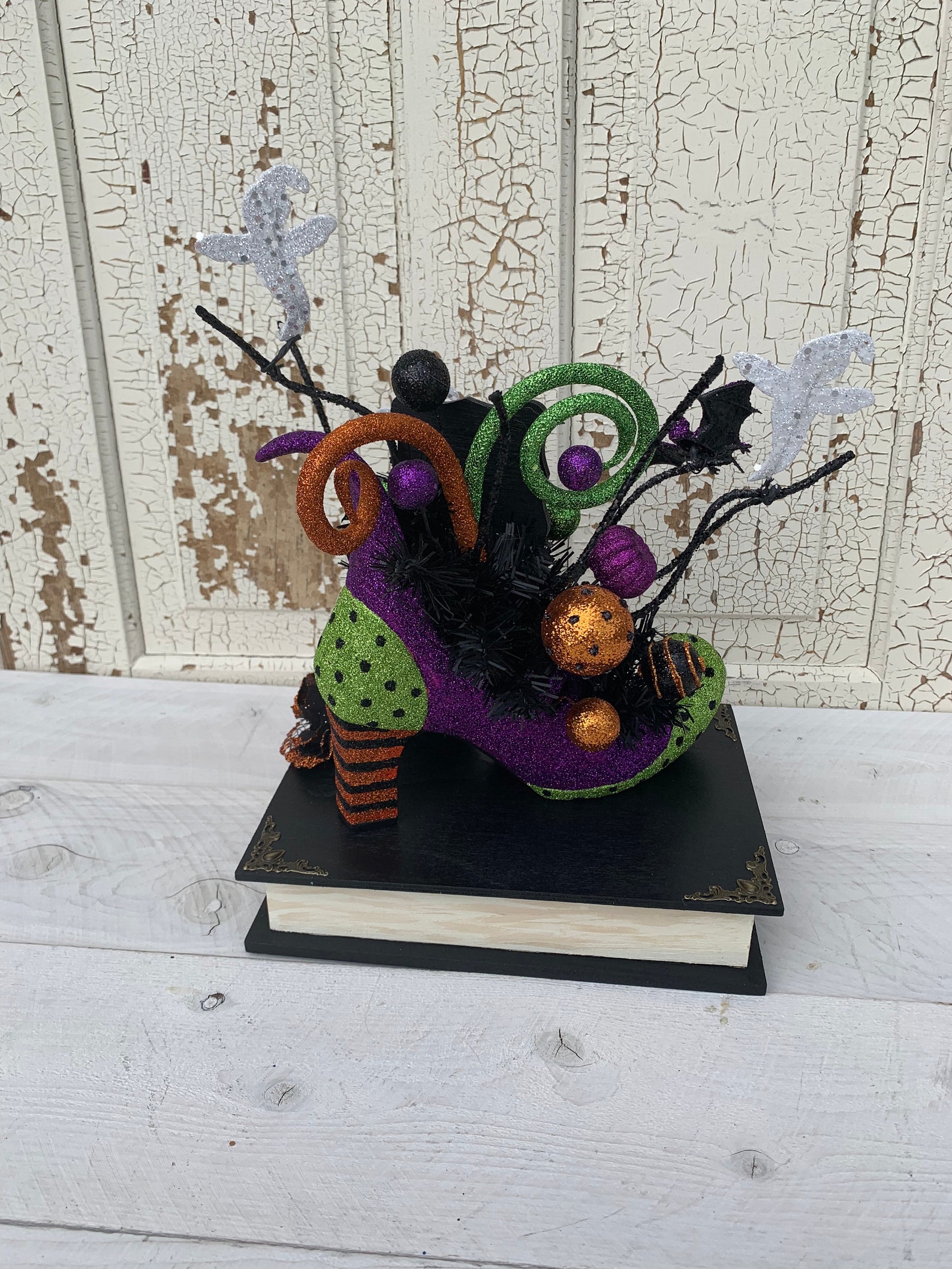 Halloween Witch Centerpiece Halloween Witch Table Decor - Etsy
