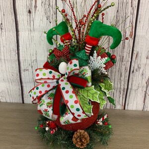 Christmas Centerpiece Christmas Elf Table Decor Centerpiece Christmas ...