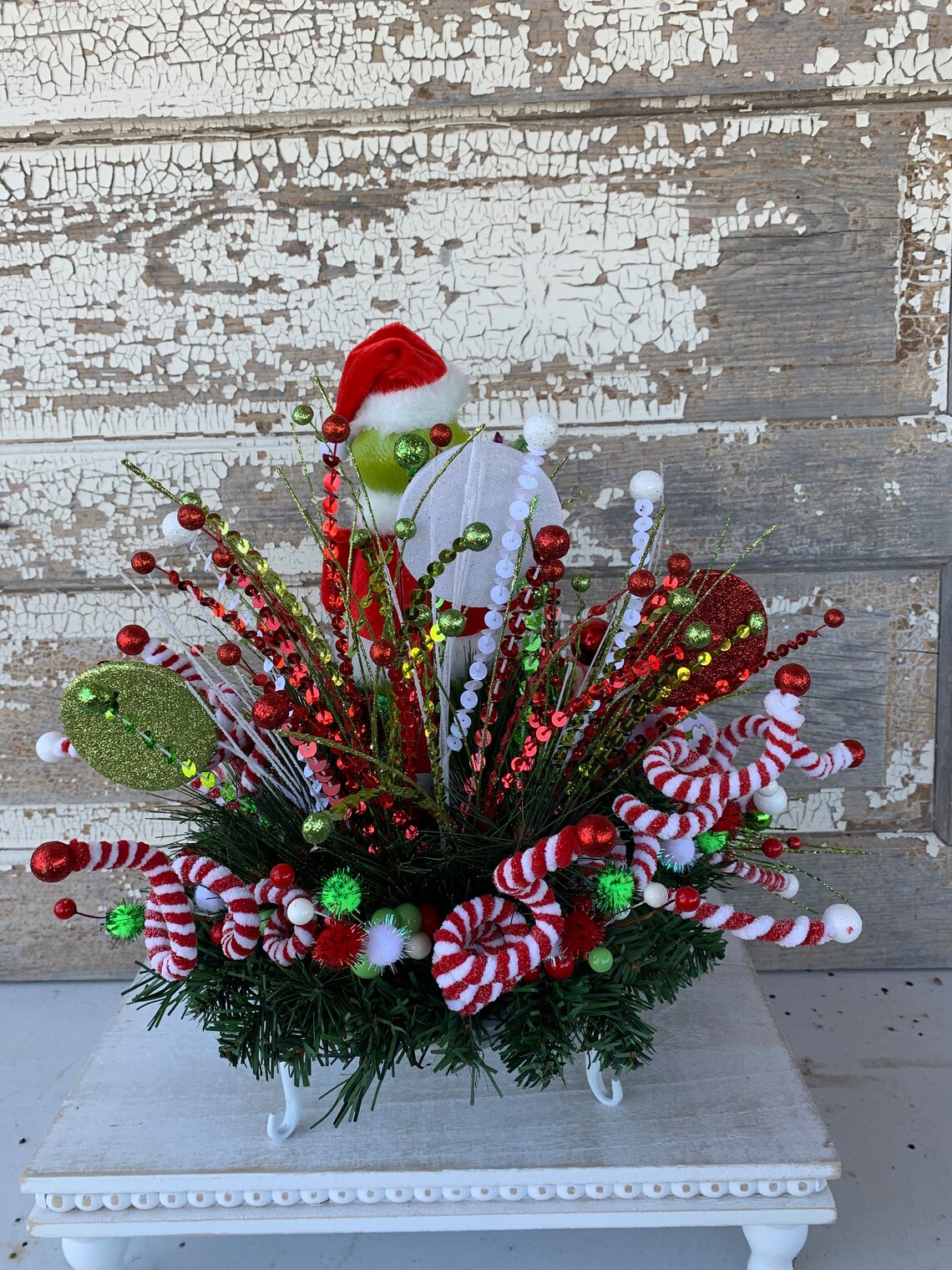 Christmas Grinch Centerpiece Christmas Table Centerpiece Christmas ...