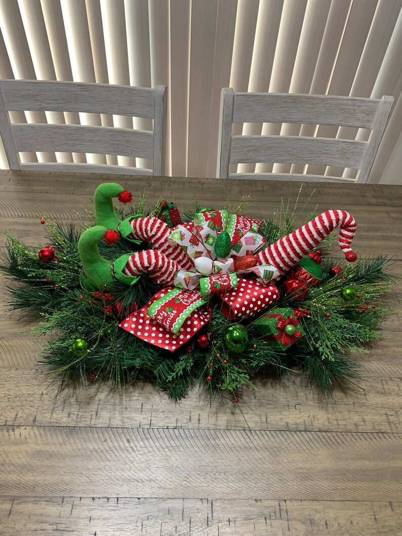 Christmas Elf Centerpiece Christmas Elf Table Centerpiece - Etsy