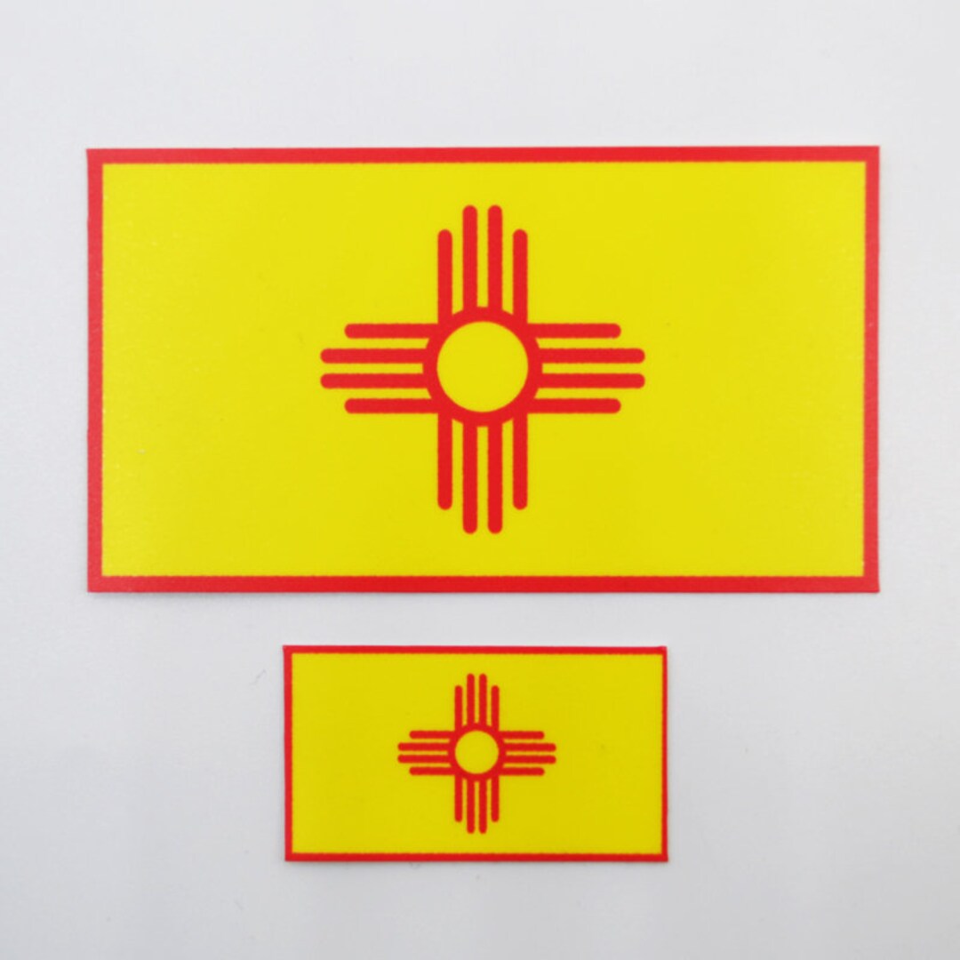 Zia Yellow Flag - Sticker - Etsy
