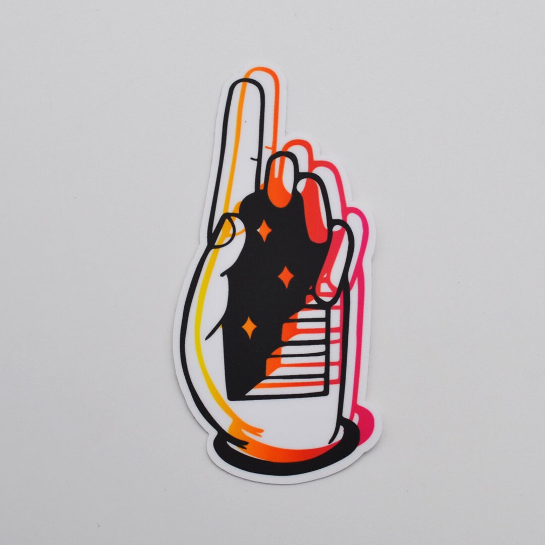 Hand of Stars - Sticker - Etsy