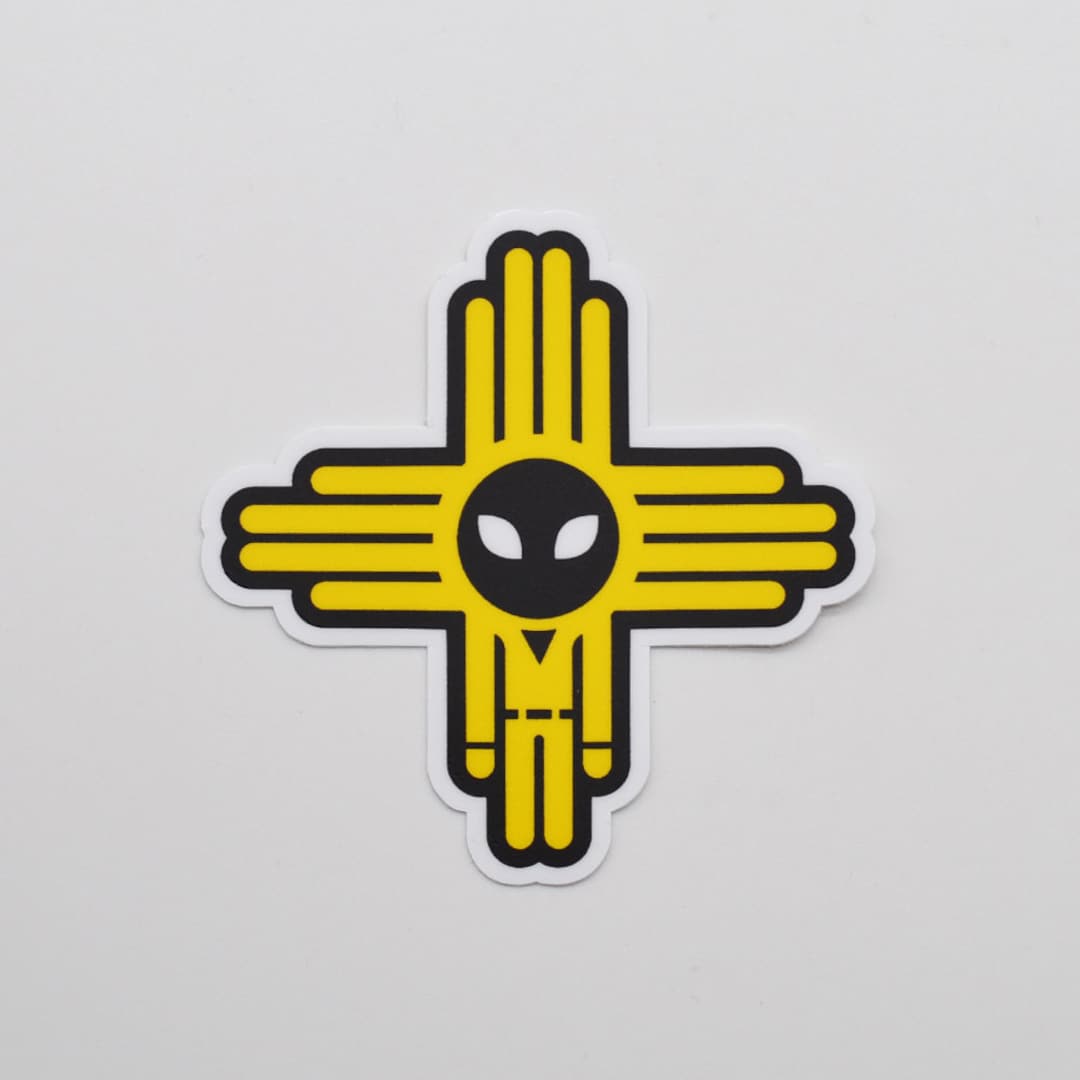 Alien Zia (yellow) - Sticker - Etsy