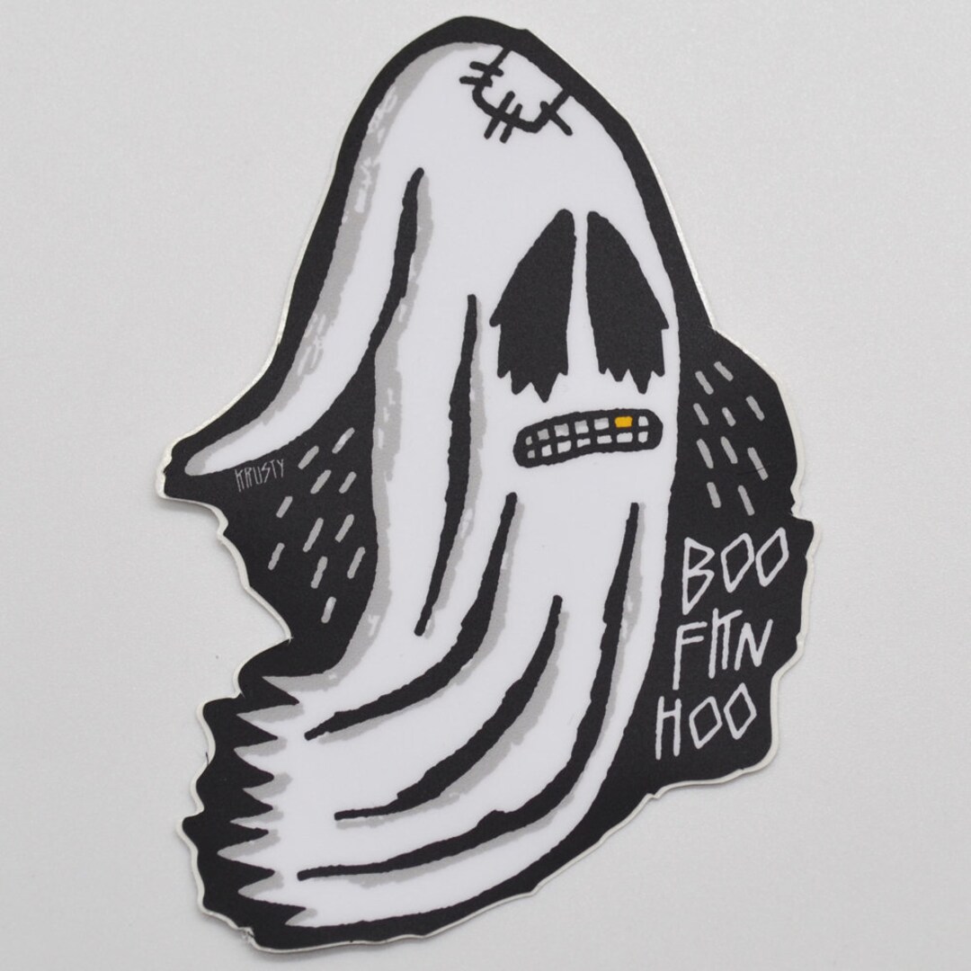 Boo Hoo Ghost - Sticker - Etsy