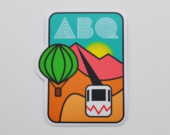 Albuquerque Balloon Sticker - Etsy