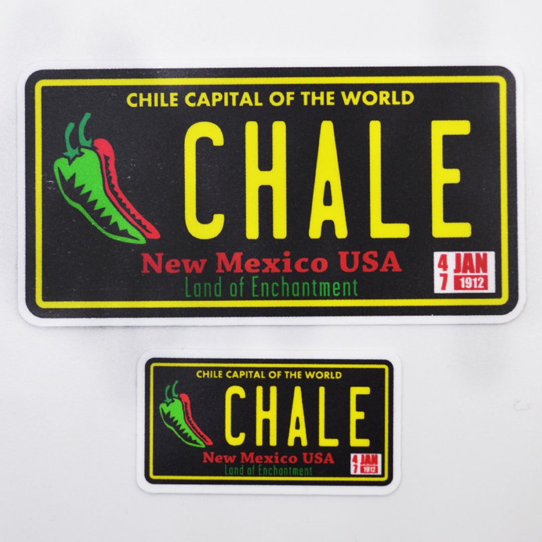 Chales Chile License Plate - Sticker - Etsy