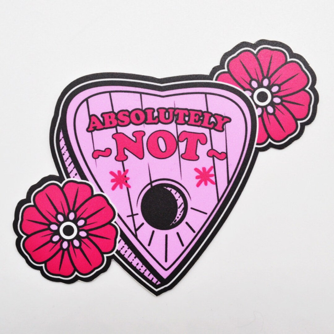 Absolutely Not - Sticker - Etsy