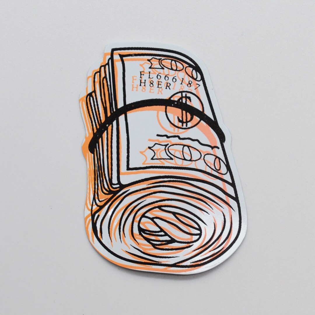 Cash Wad - Sticker - Etsy
