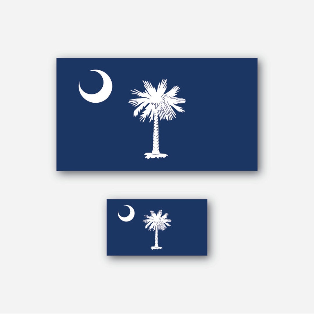 South Carolina Flag - Sticker - Etsy