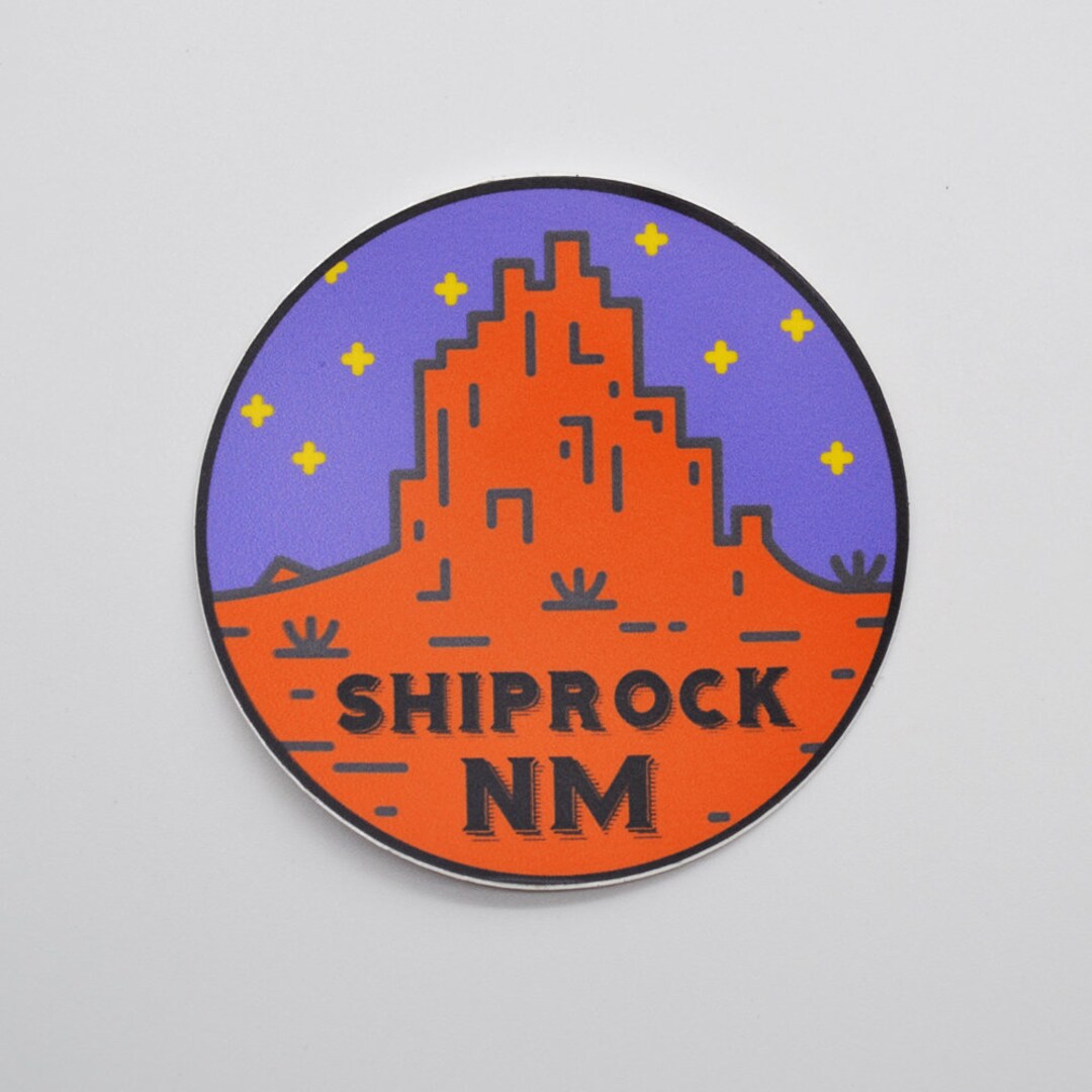 Shiprock Retro - Sticker - Etsy
