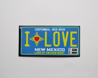 New Mexico Turquoise License Plate - Etsy