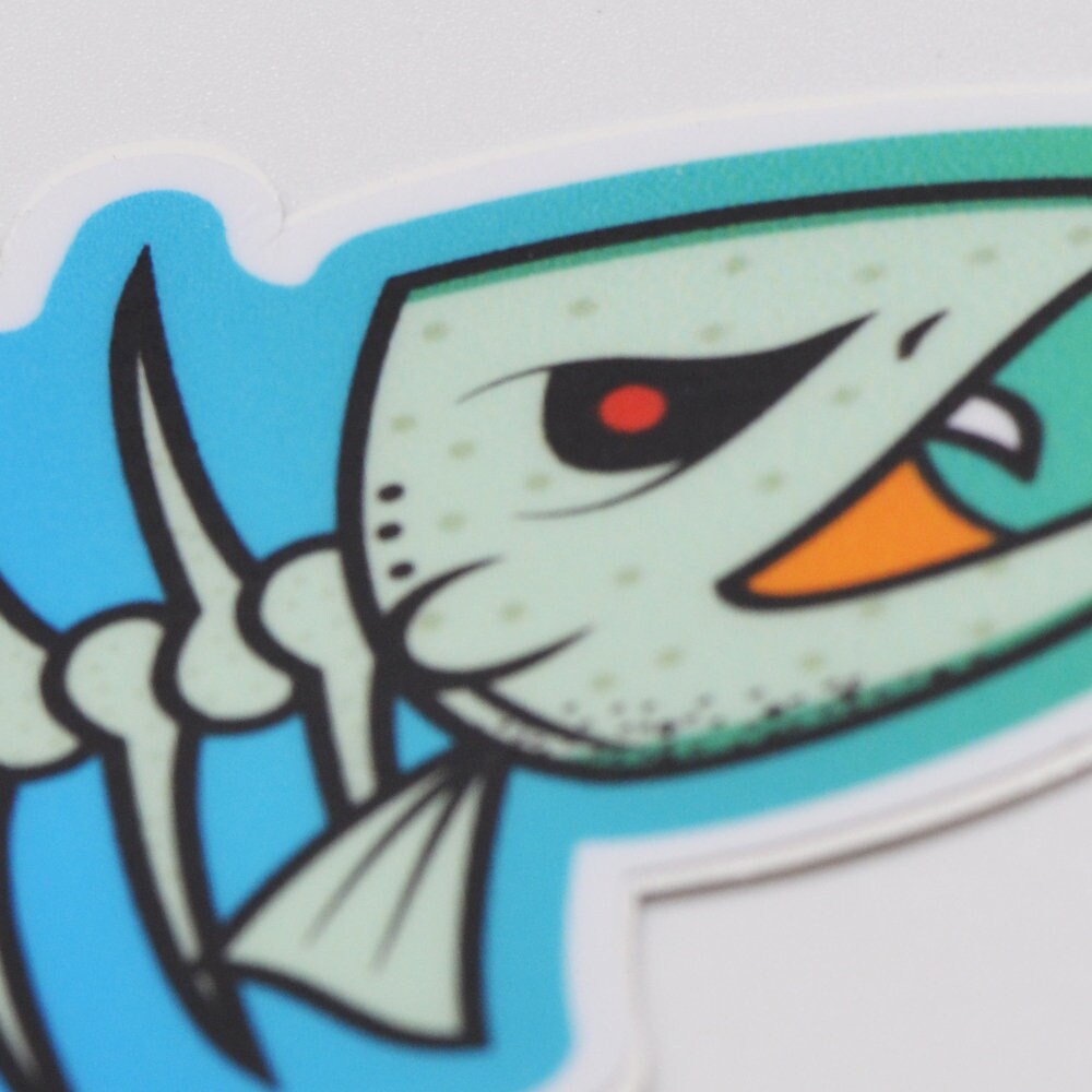 Barracuda Skeleton Sticker - Etsy