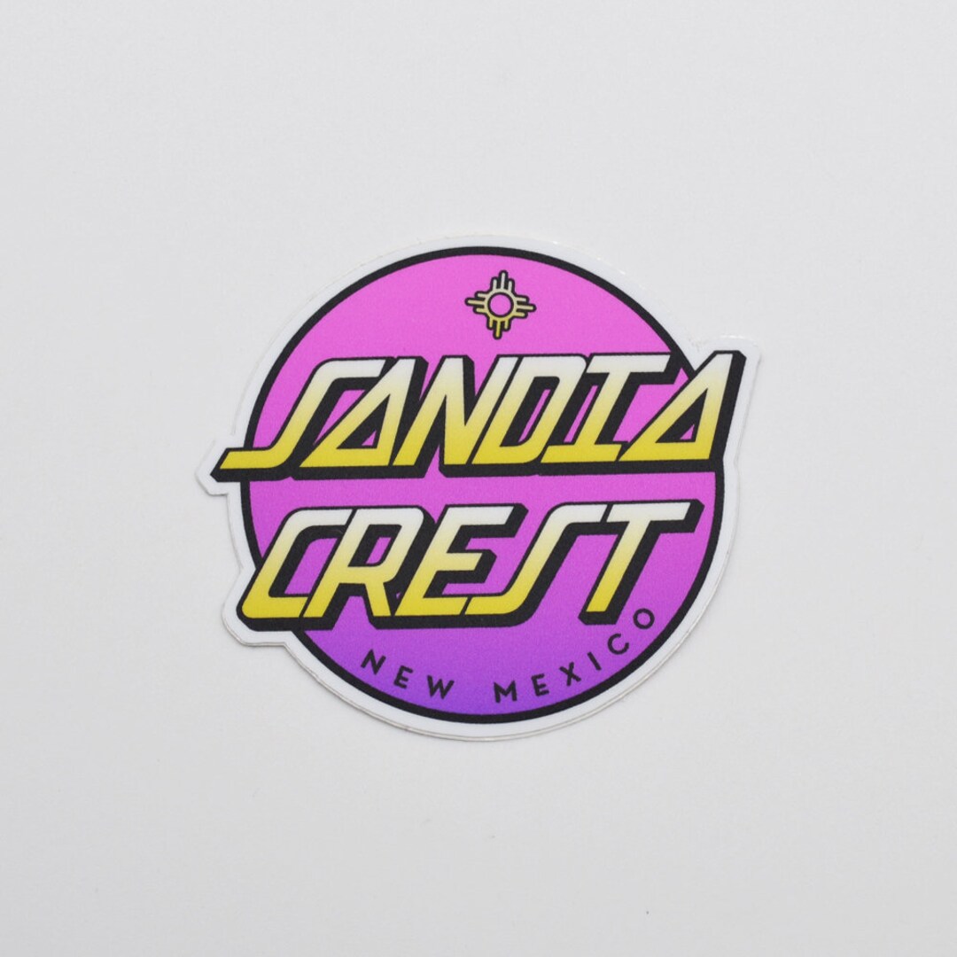 Sandia Crest Retro - Sticker - Etsy