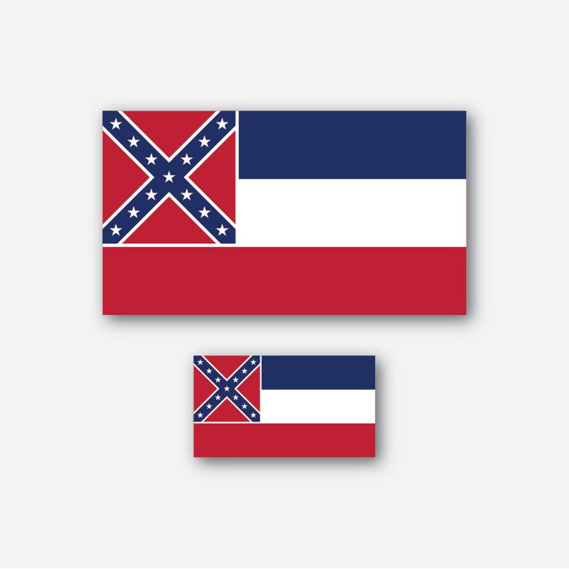 Mississippi Flag Stickers - Etsy